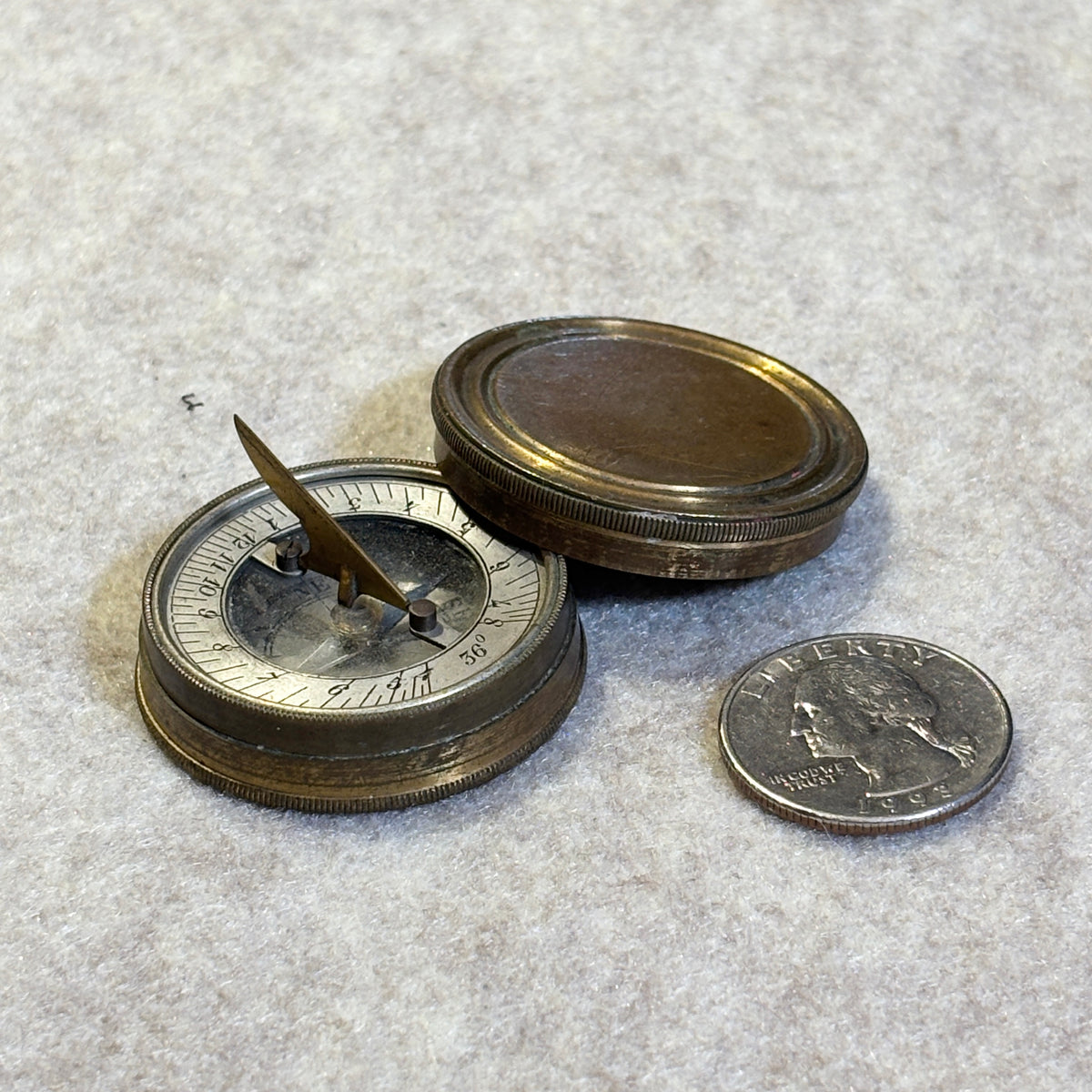 Vintage Maritime Pocket Sundial Nautical Brass Compass – GrayMist Shops